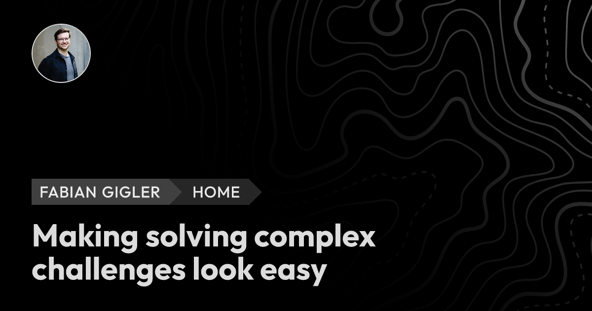 Fabian Gigler — Solution Architect & Web Developer